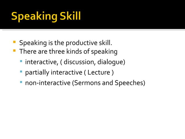 Four language skills | PPT