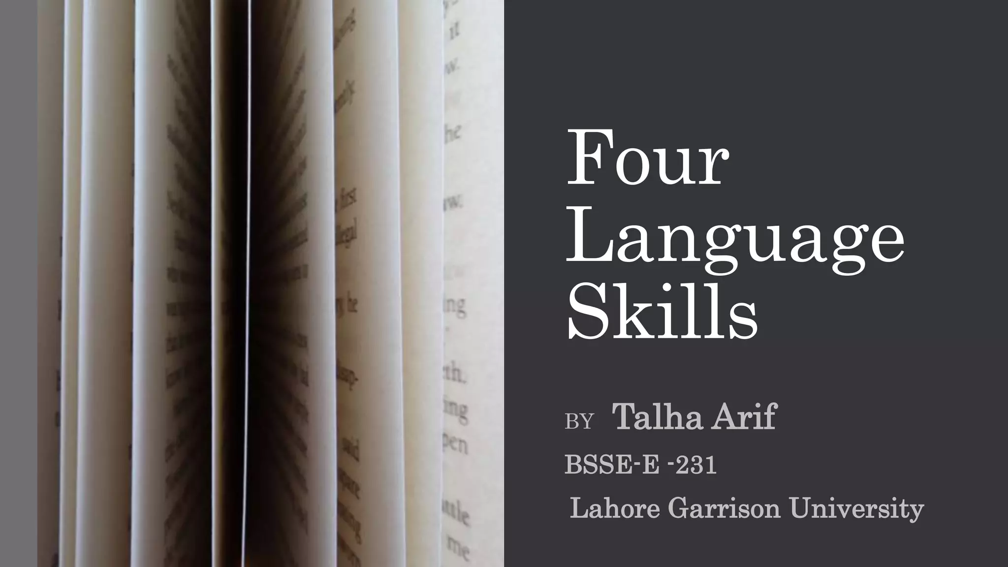 Four language skills - | PPTX