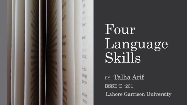 Four language skills - | PPT