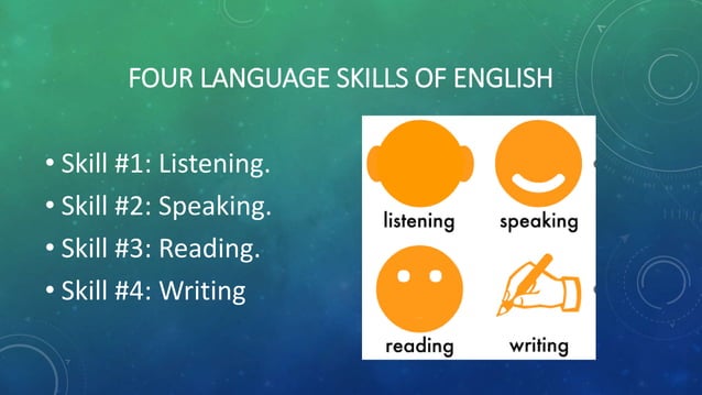 Four language skills of English | PPTX | Education