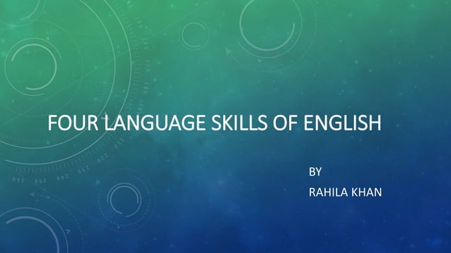 Four language skills of English