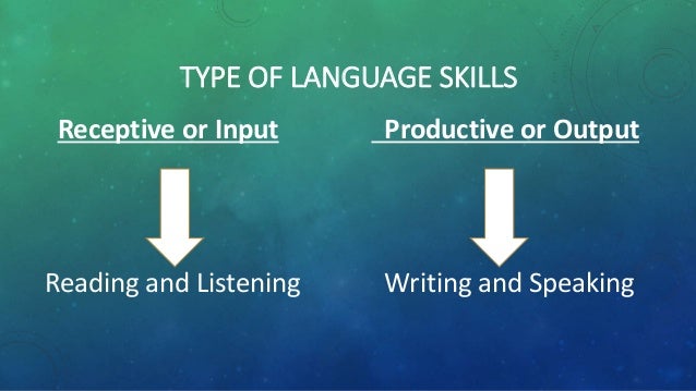 Four language skills of English