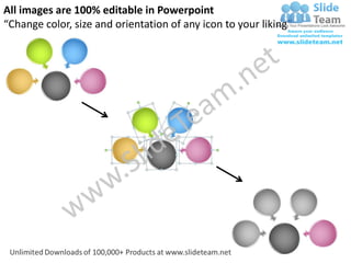 Four leading reason for cause cycle process diagram power point slides ...