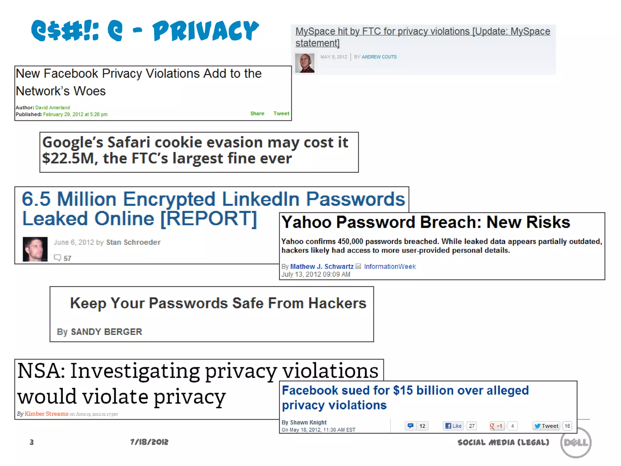 Four letter word social media risks | PPTX