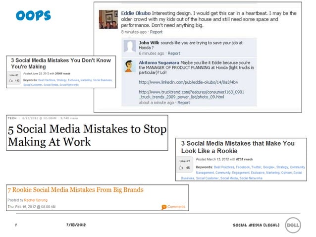 Four letter word social media risks | PPTX