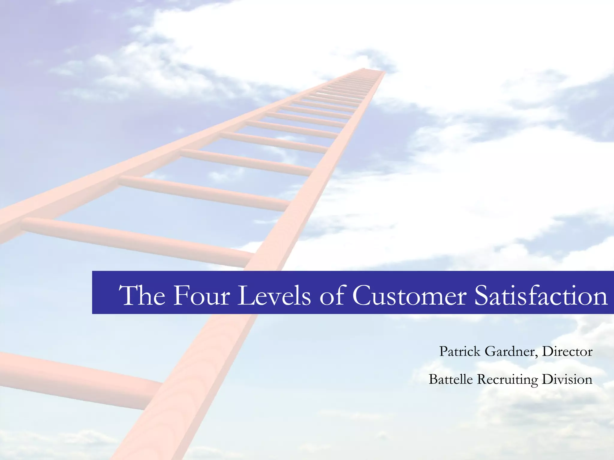 Four Levels Of Customer Satisfaction | PPT