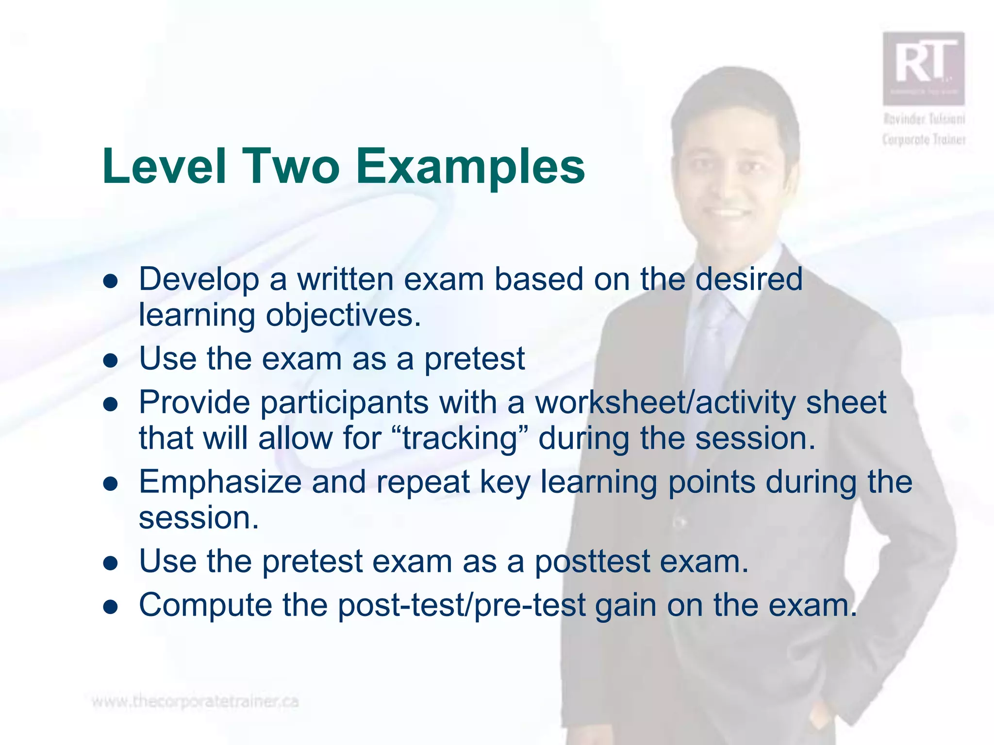 Four Levels Of Evaluation (Kirkpatrick Model) By Ravinder Tulsiani | PPTX