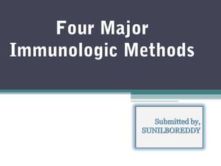 Four major immunologic methods | PPT