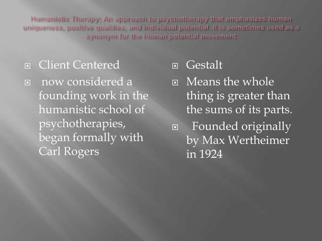 Four major types of psychotherapy | PPTX