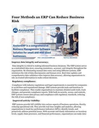 Four Methods an ERP Can Reduce Business Risk.pdf