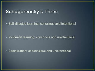Four modes of informal learning | PPTX