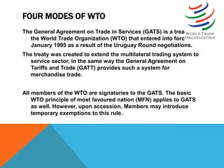 Four modes of WTO | PPTX