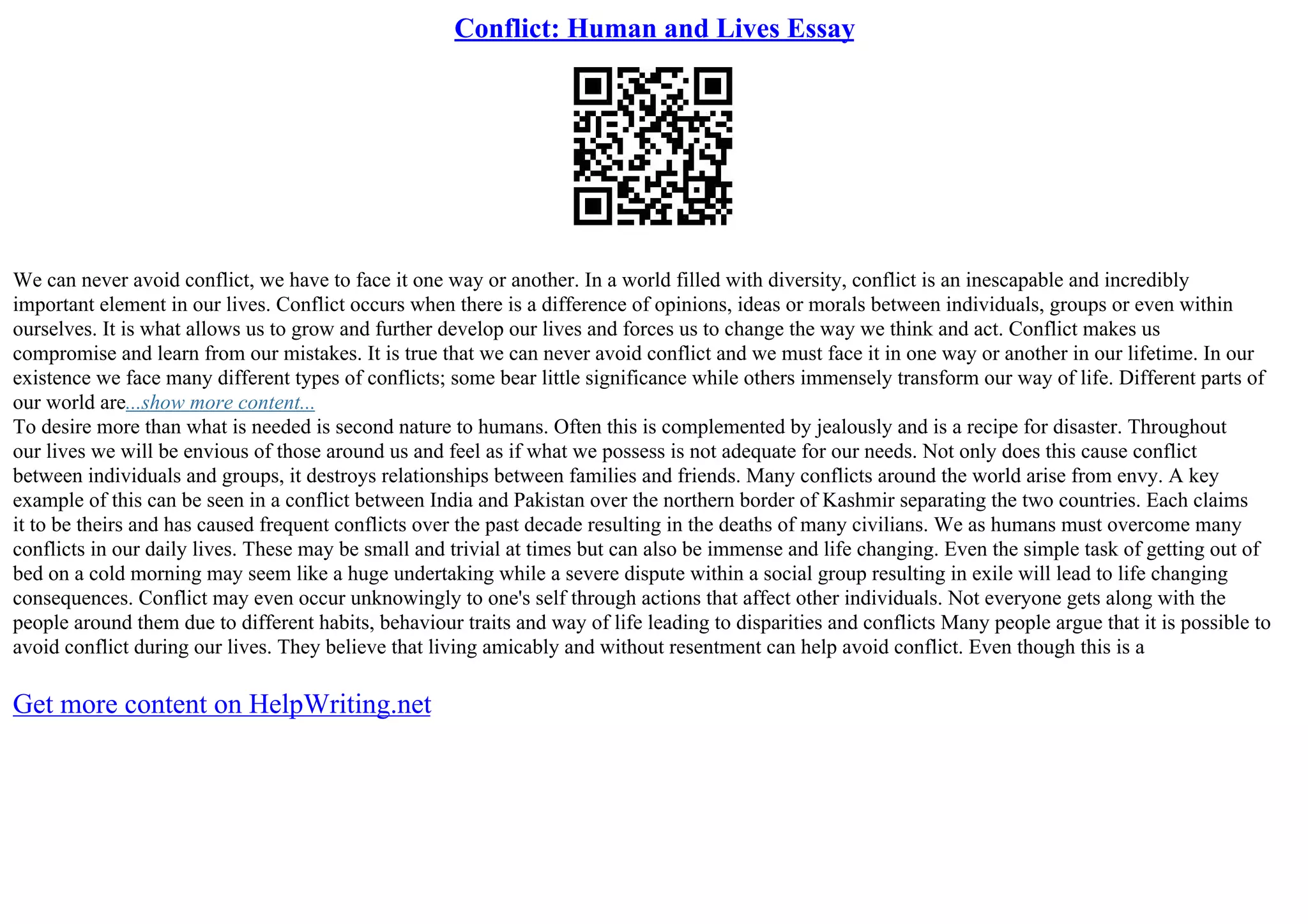 Four Myths Of Conflict | PPT