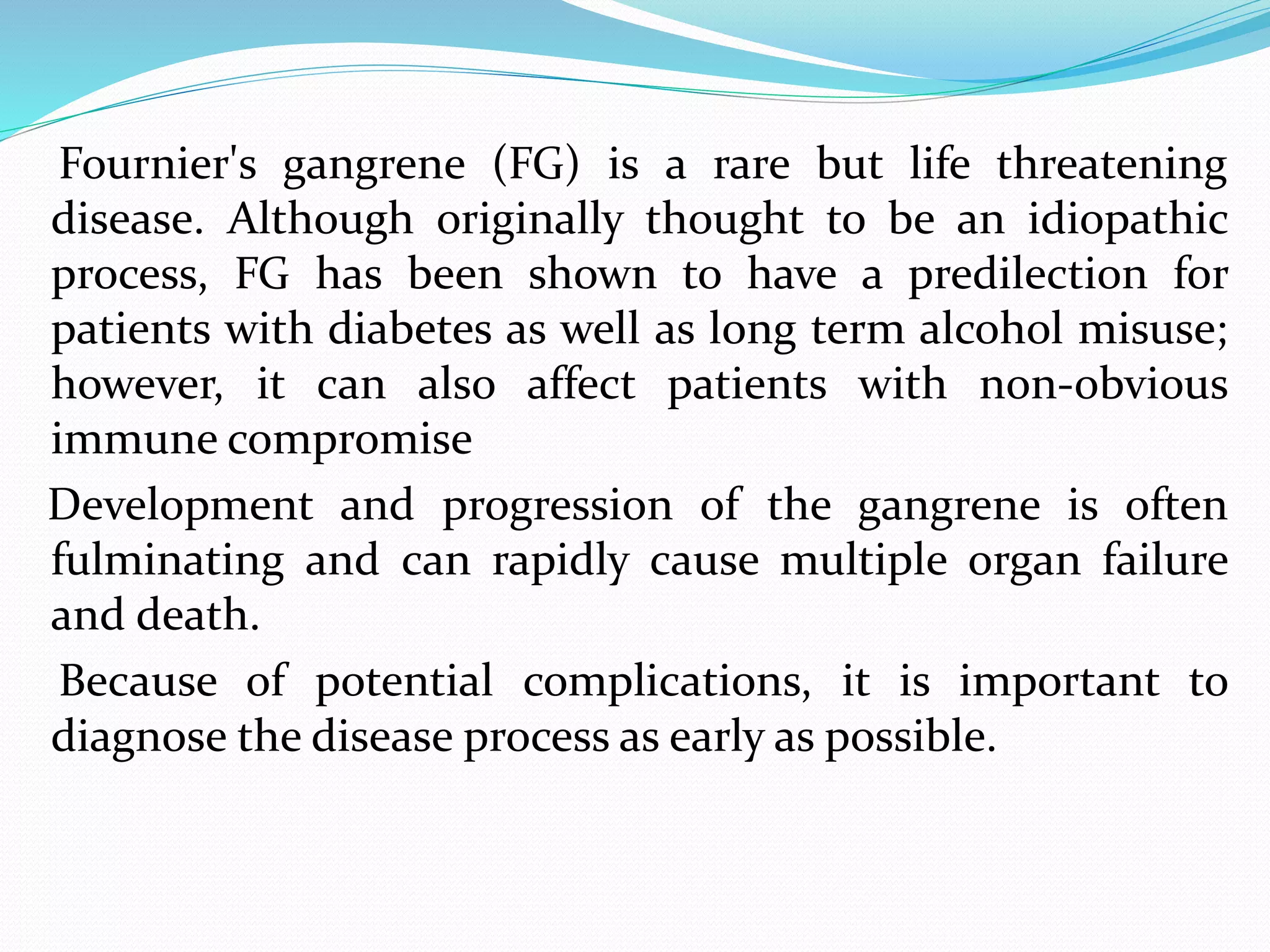 Floating anus and testicles secondary to Fournier's gangrene.pptx