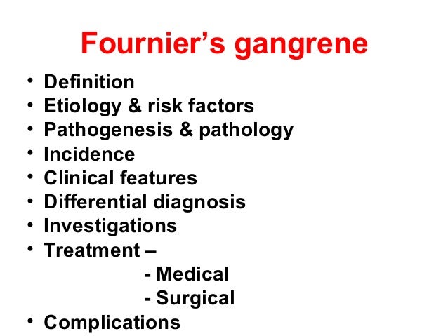 Fournier Disease