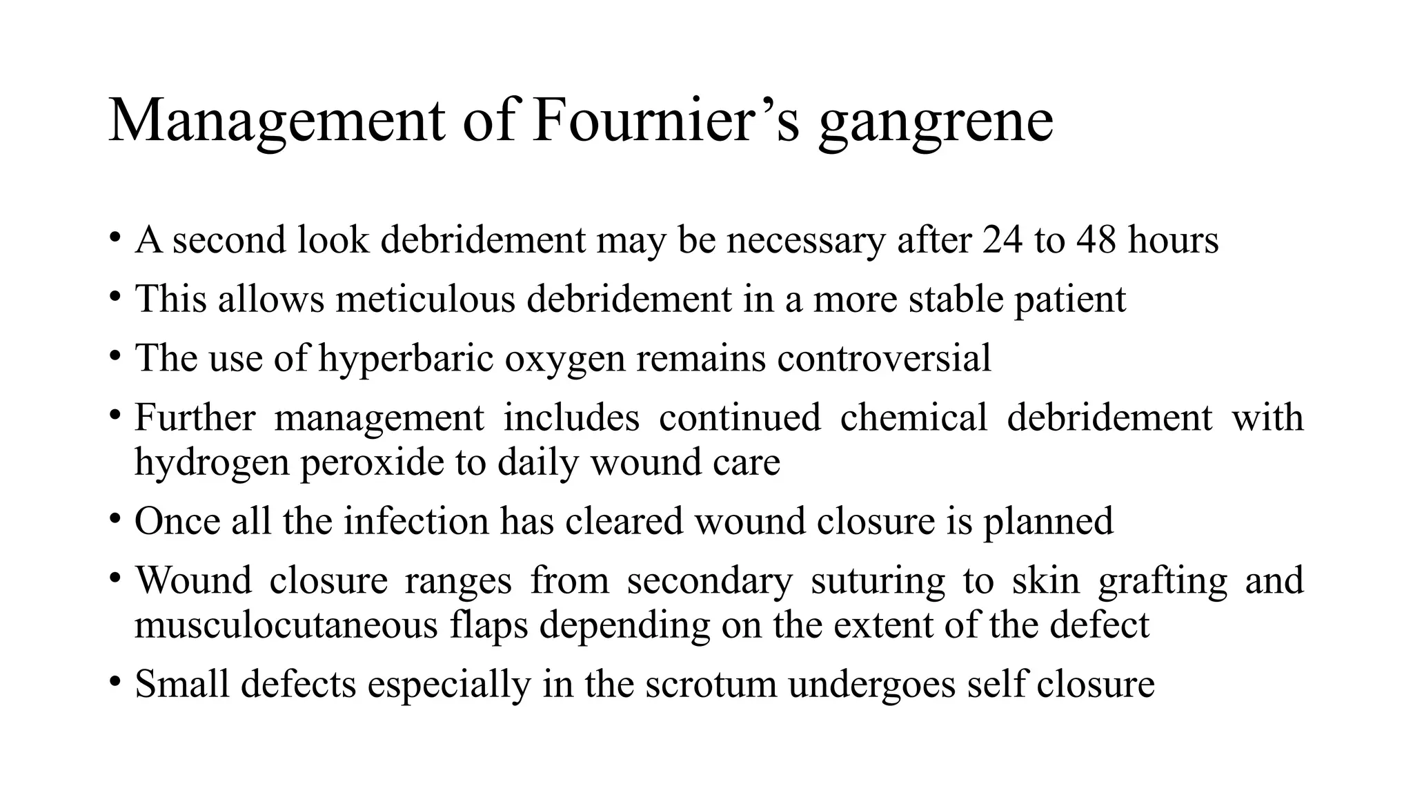 THE DIAGNOSIS AND MANAGEMENT OF FOURNIER'S GANGRENE.pptx