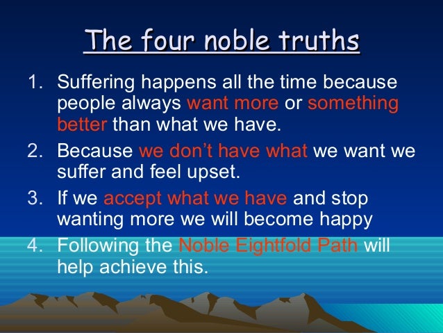 Four noble truths