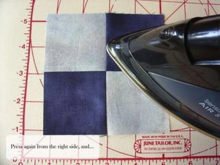 The Perfect Four Patch Quilt Block Demo by Nadine Ruggles@FabricBias.com