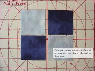 The Perfect Four Patch Quilt Block Demo by Nadine Ruggles@FabricBias.com