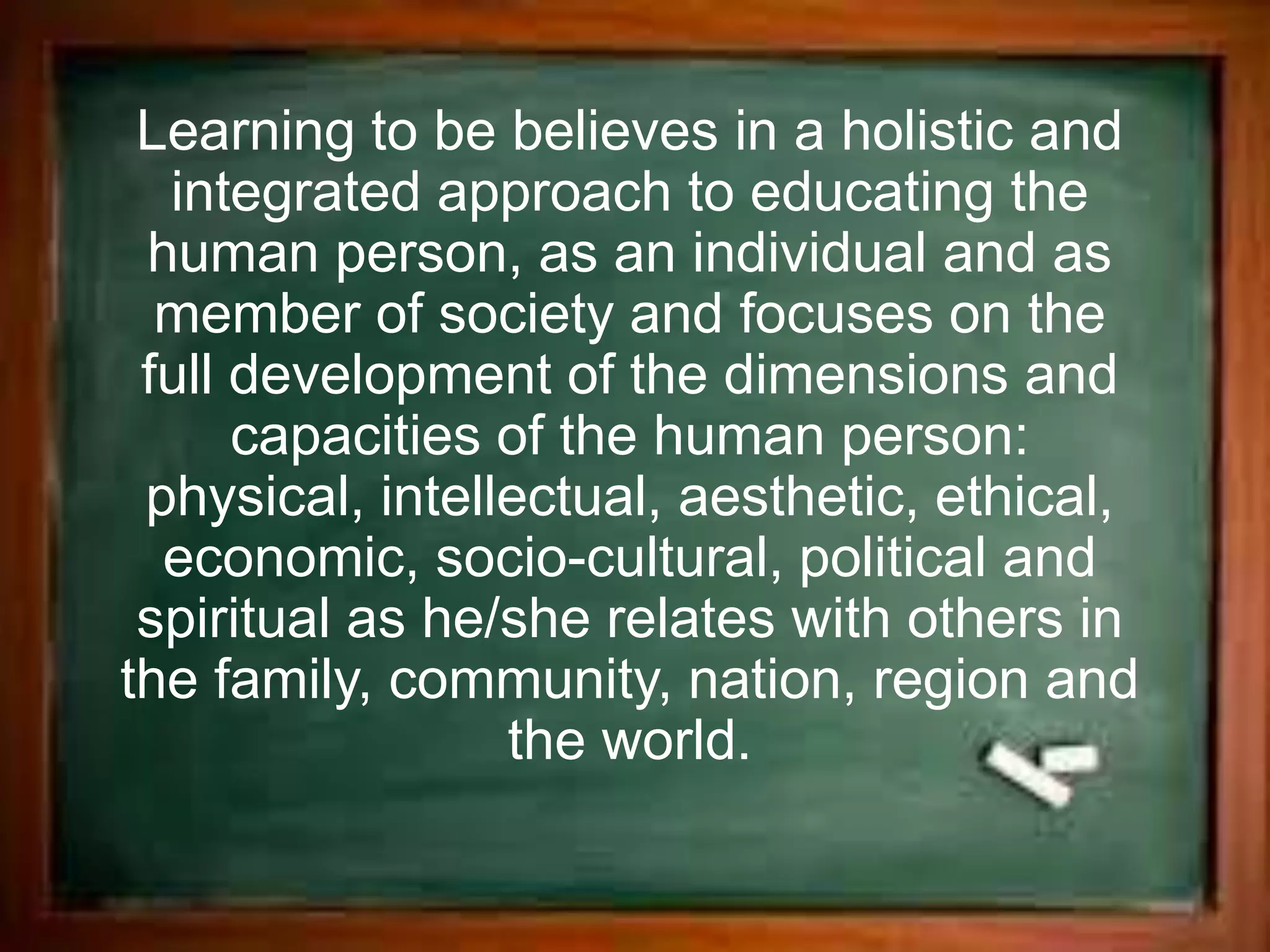 Four Pillars of Education | PPT