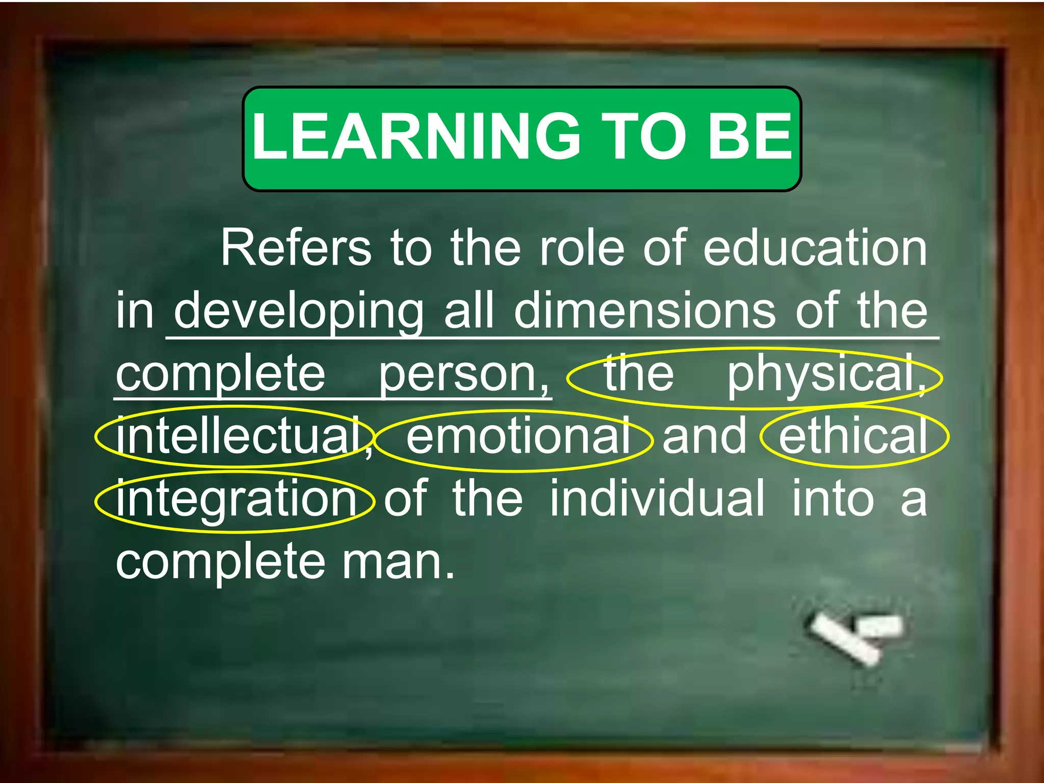 Four Pillars of Education | PPT