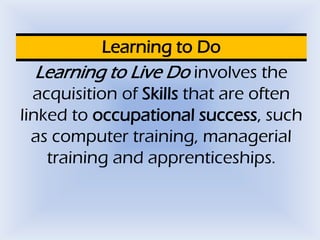 The 4 Pillars of Education | PDF