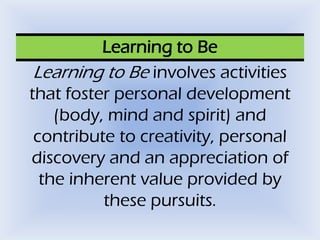 The 4 Pillars of Education | PDF
