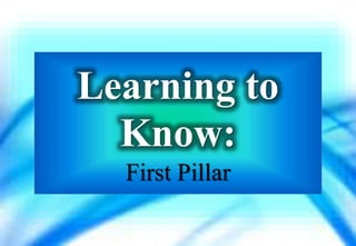 Four Pillars of Education | PPTX