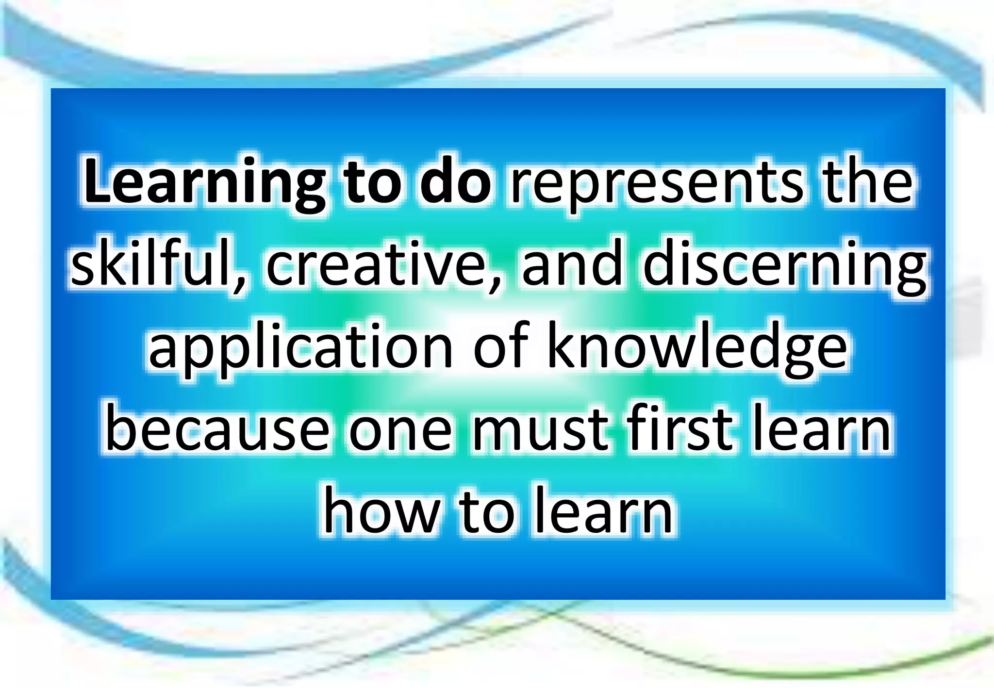 Four Pillars of Education | PPTX