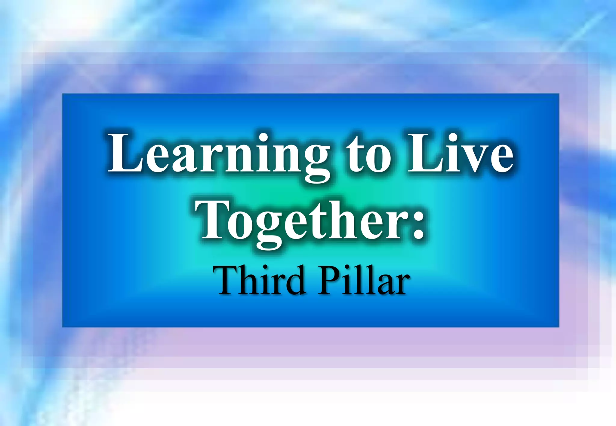 Four Pillars of Education | PPTX