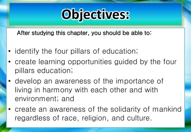 Four Pillars of Education | PPTX