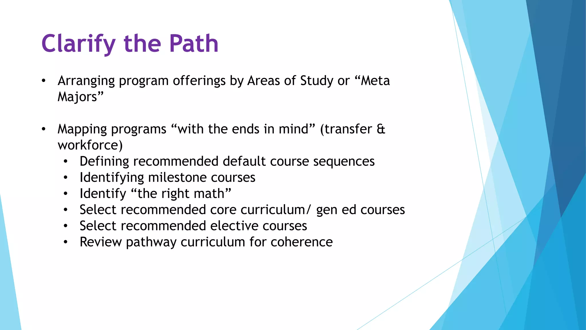 Four pillars of guided pathways | PPT
