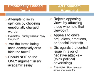Constructing Reasonable Academic Arguments | PPTX