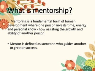 Four Pillers of mentorship by Debasree saha.pptx