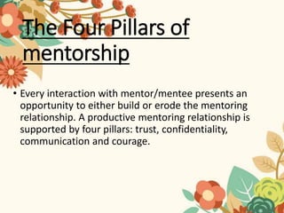 Four Pillers of mentorship by Debasree saha.pptx