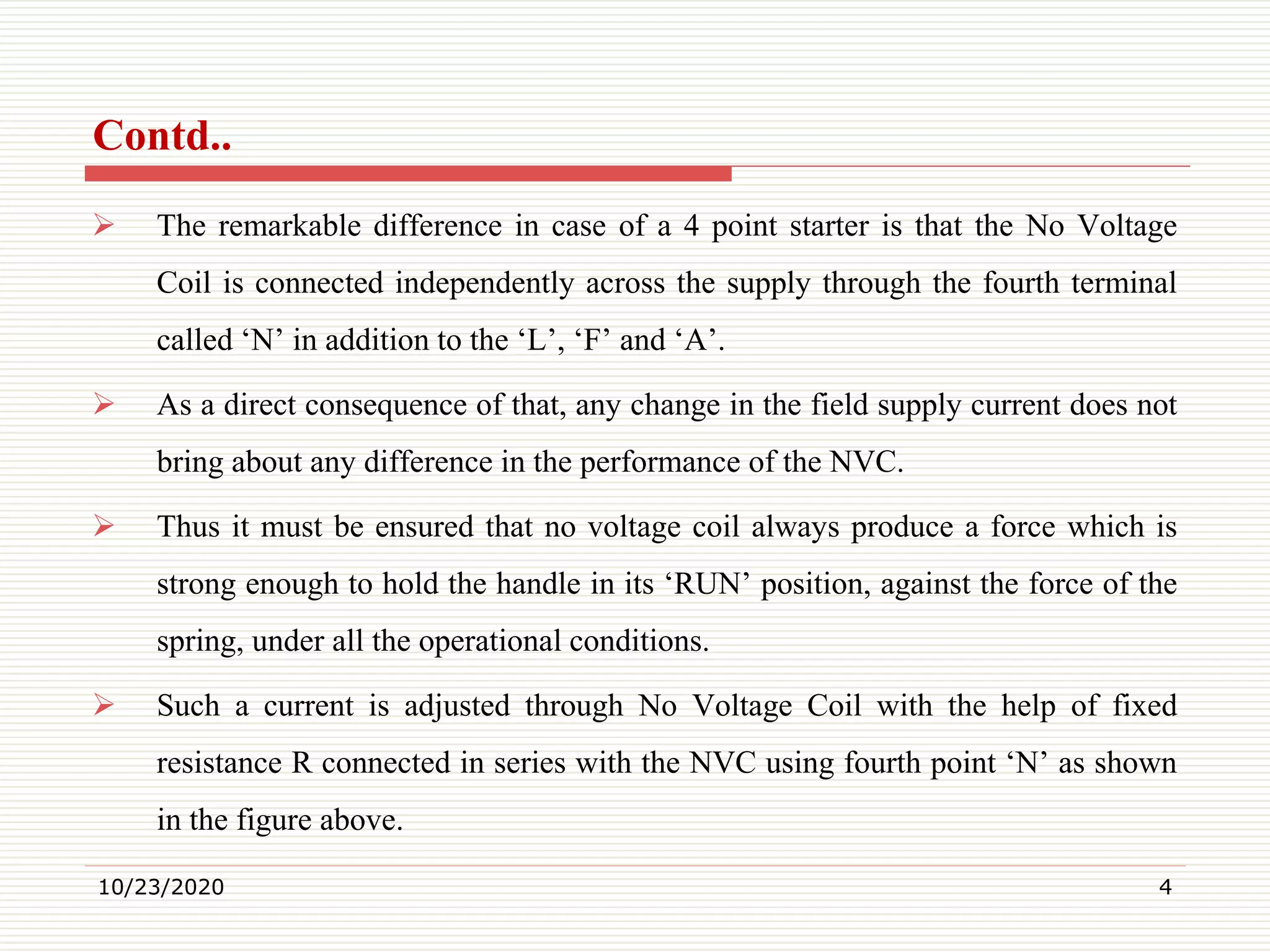 Four Point Starter: Diagram and Working Principle | PDF