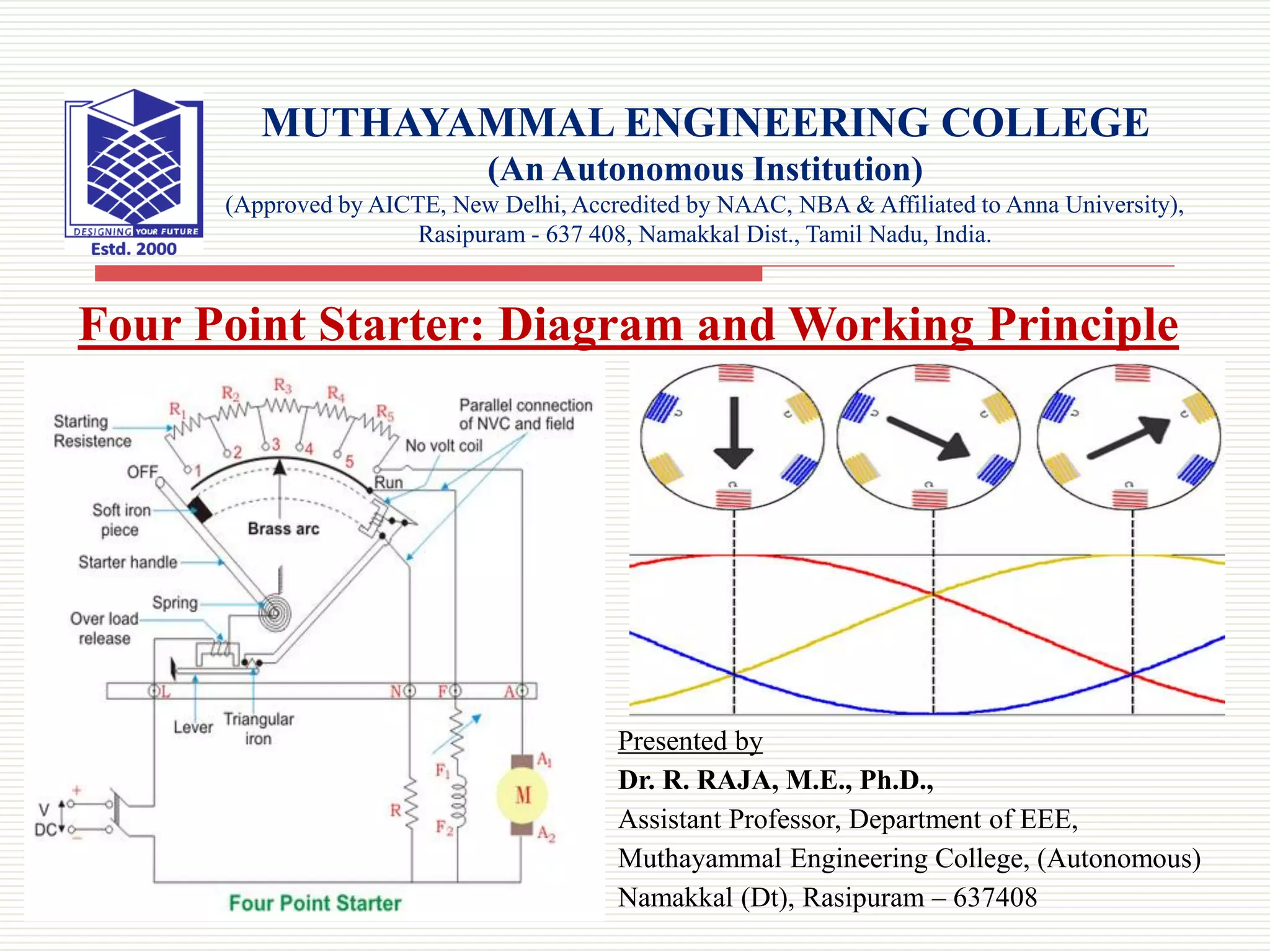 Four Point Starter Working Principle Diagram | PPT