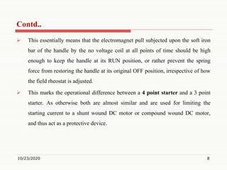 Four Point Starter: Diagram and Working Principle | PDF