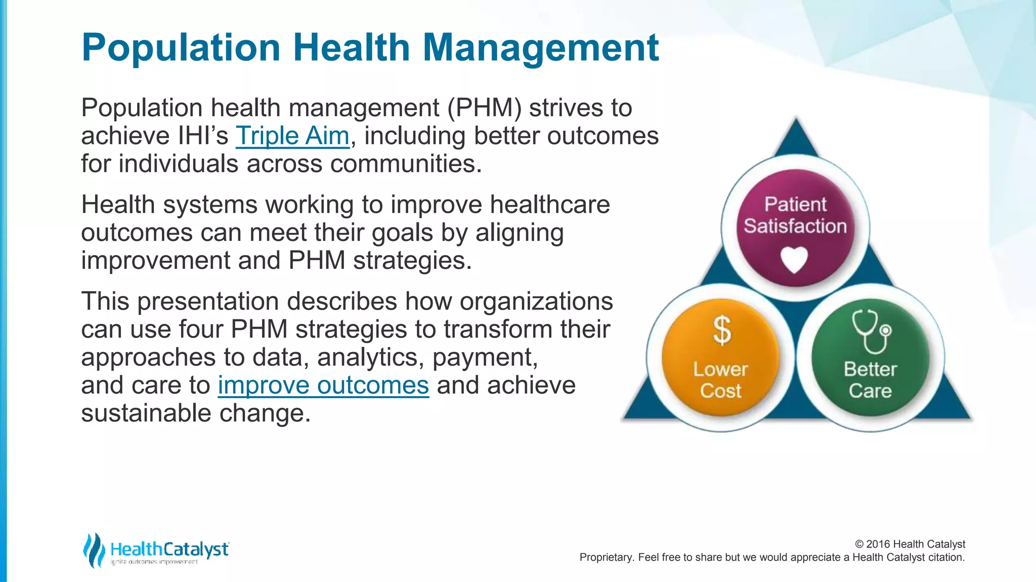 Four Population Health Management Strategies that Help Organizations ...