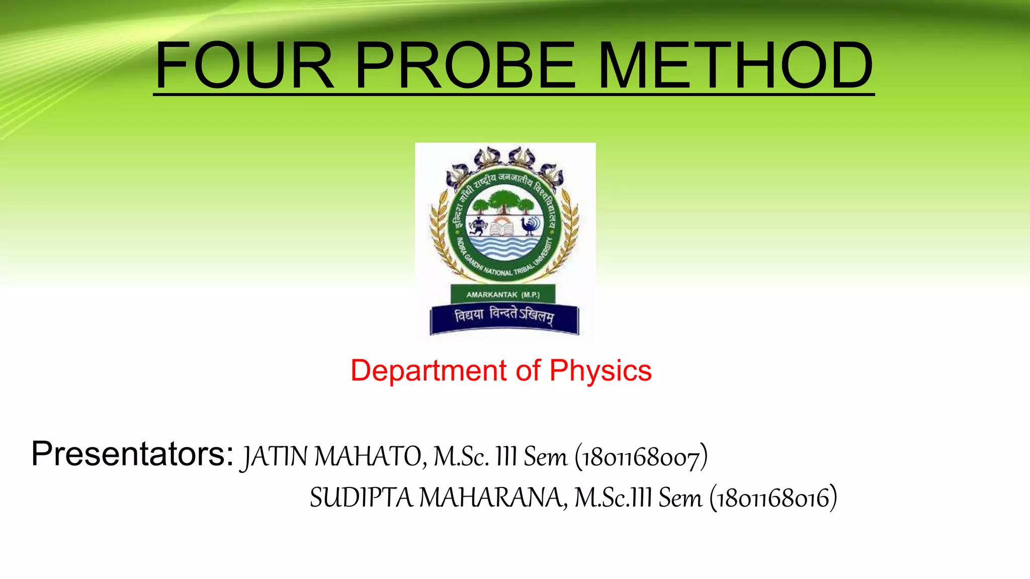 Four probe Method.pptx
