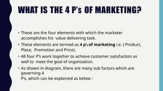 Marketing Mix under Marketing Management I | PPTX