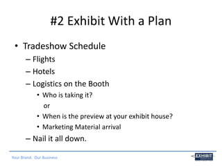 The Four Rules of Tradeshows | PPT