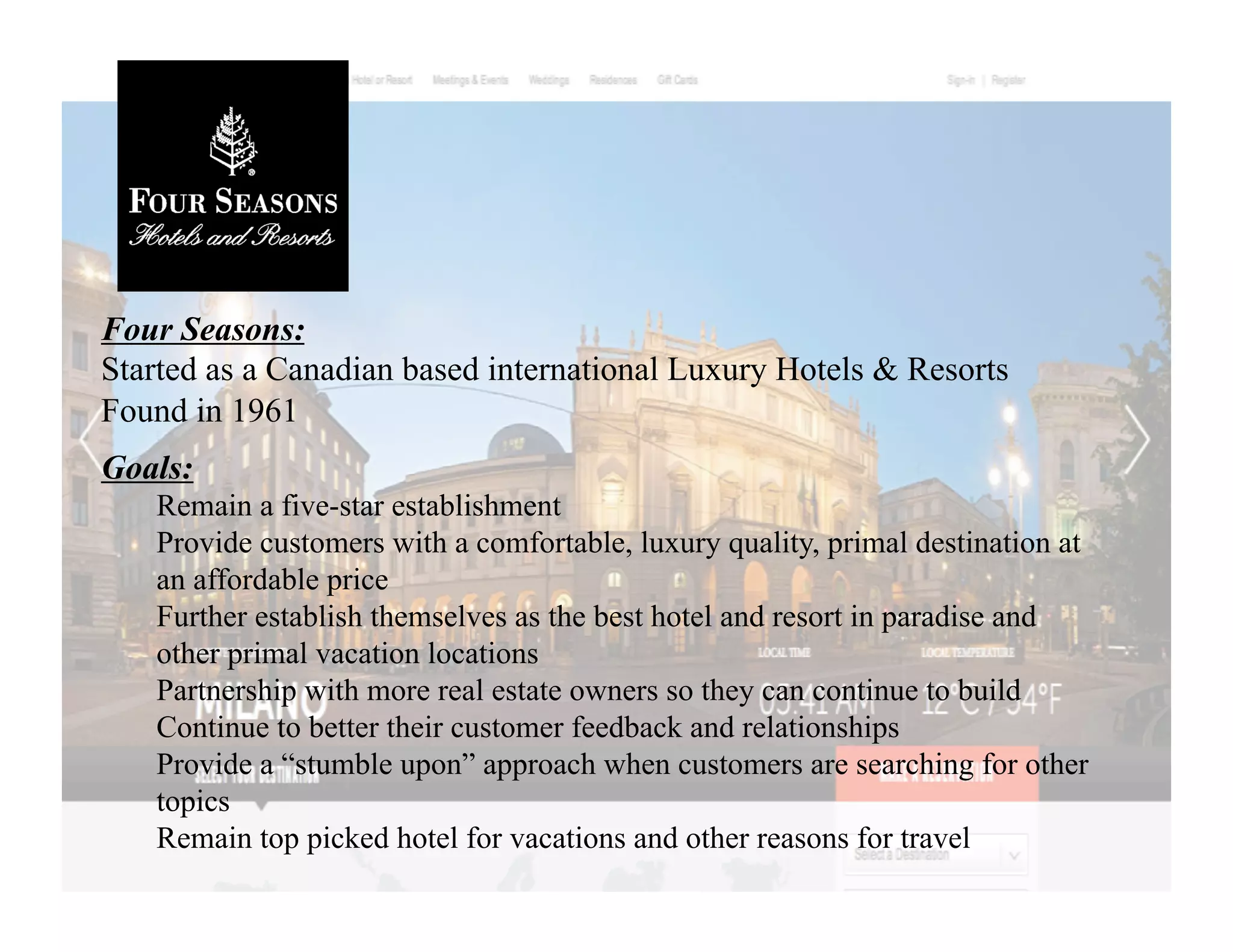 Four Seasons Hotel Campaign | PDF