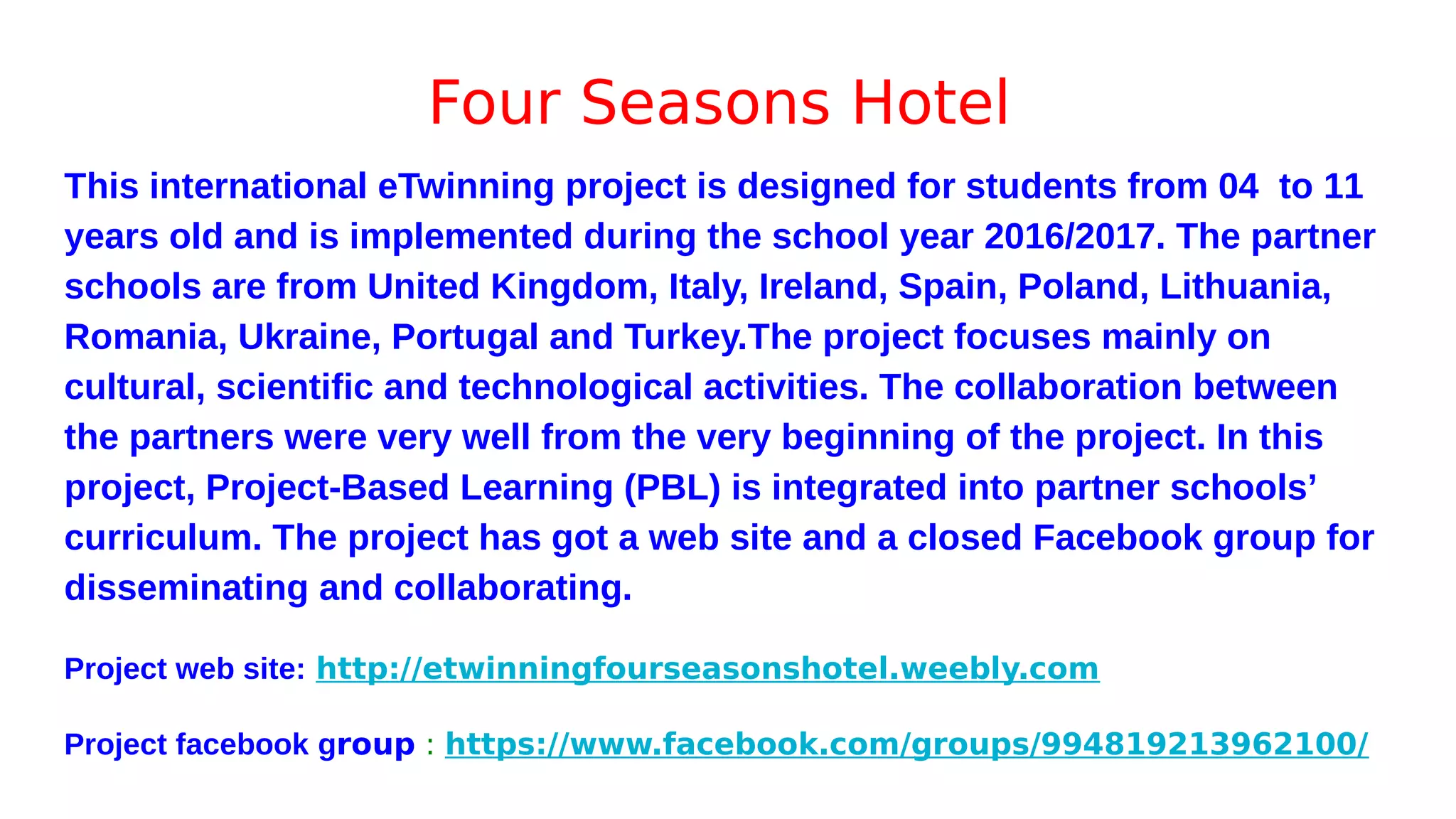 Four seasons hotel project output | PDF