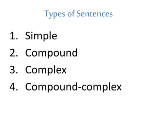 Four sentence types | PPT