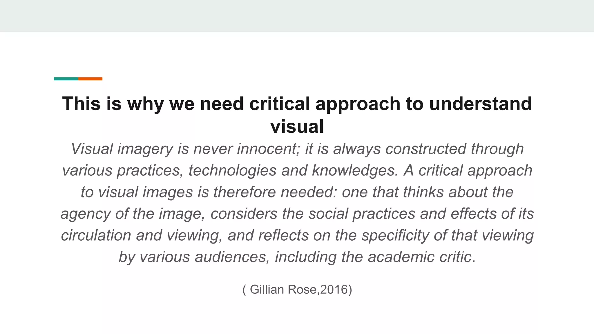The sites and modalities for Critical Visual Methodology | PPTX