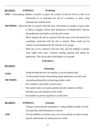 Four skills of language | DOC