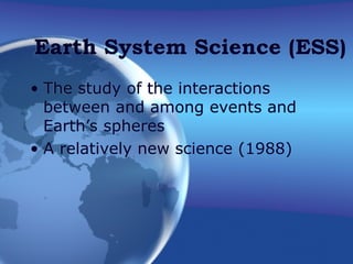 The Four Spheres of the Earth Power Point | PPT