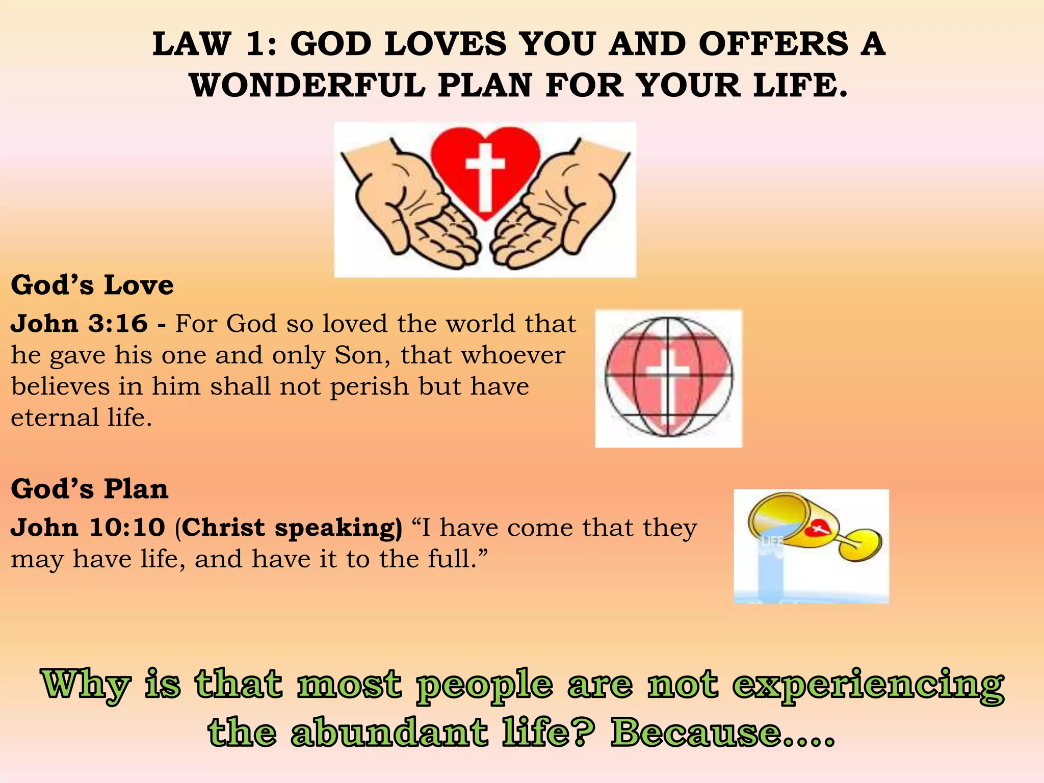 Four spiritual laws | PPTX