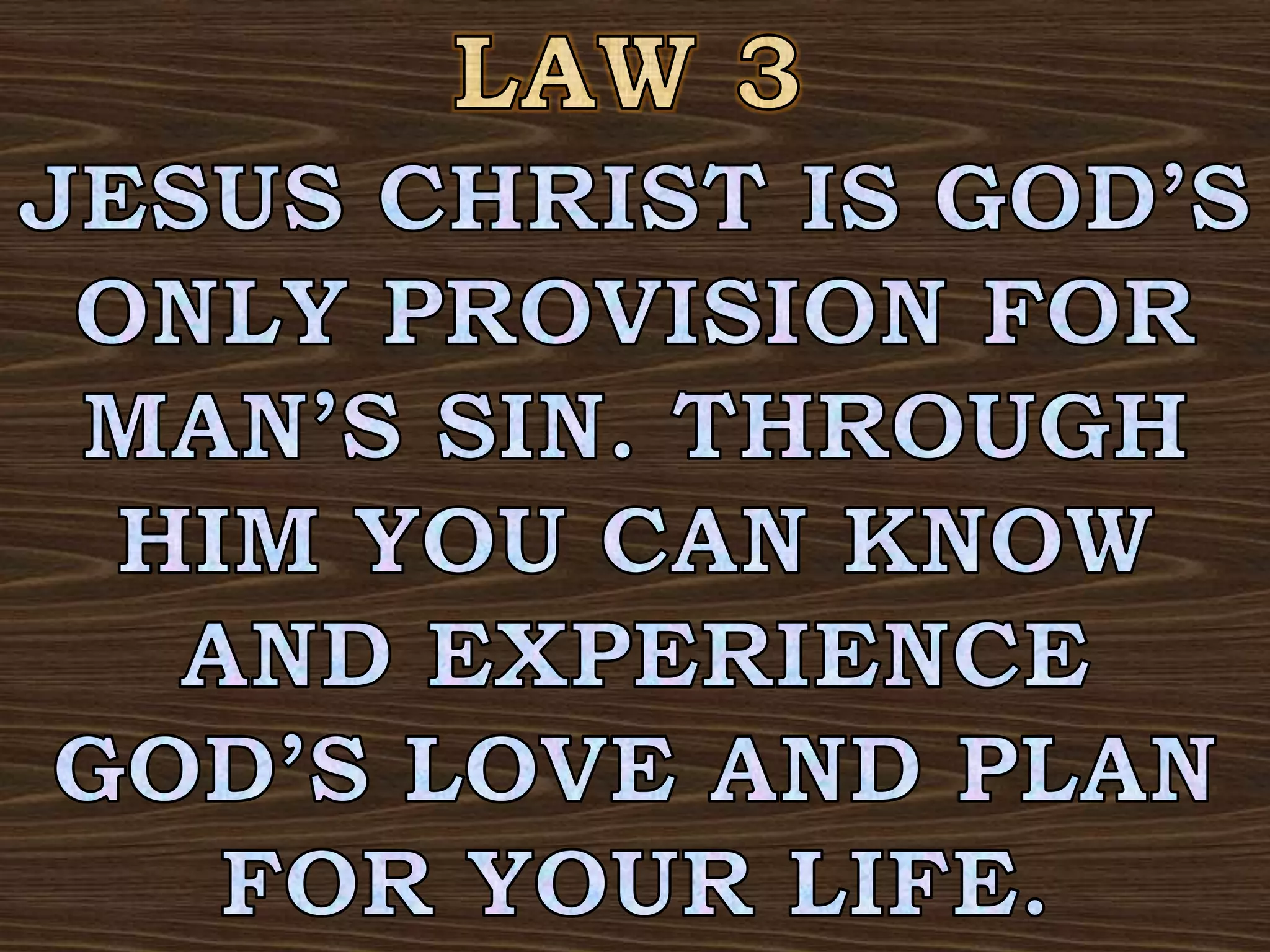 Four spiritual laws | PPTX